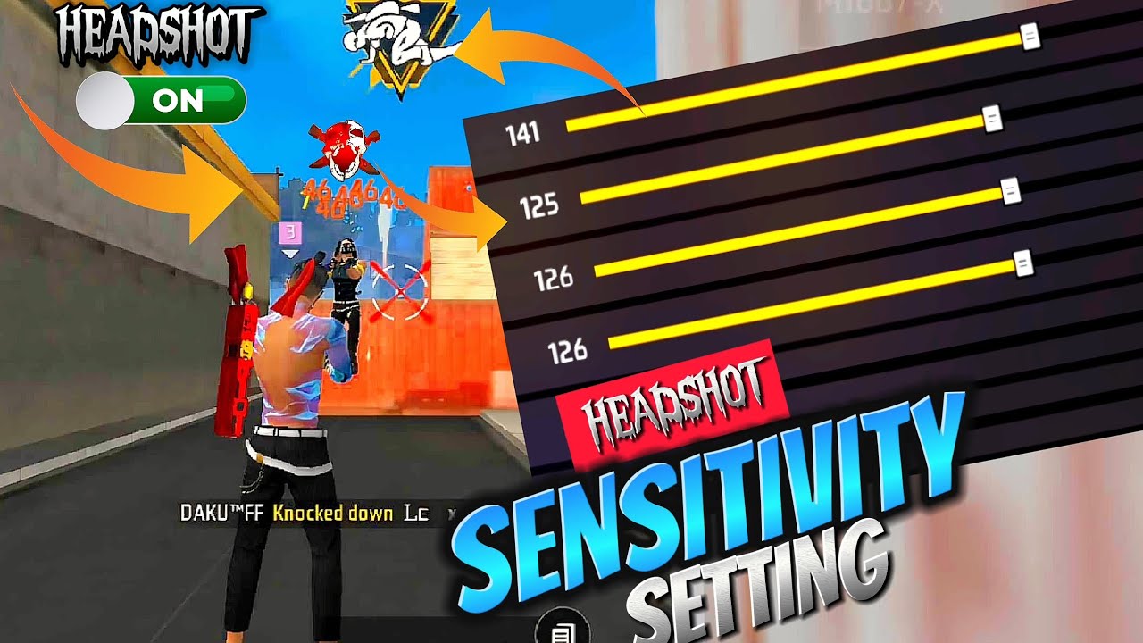 Best Sensitivity Setting In Free Fire 2024 ⚙️🥶 | Auto Headshot Sensitivity and Fire button size ...