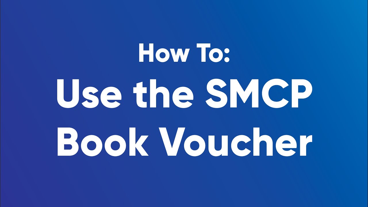 SMCP Book Voucher Tutorial - YouTube