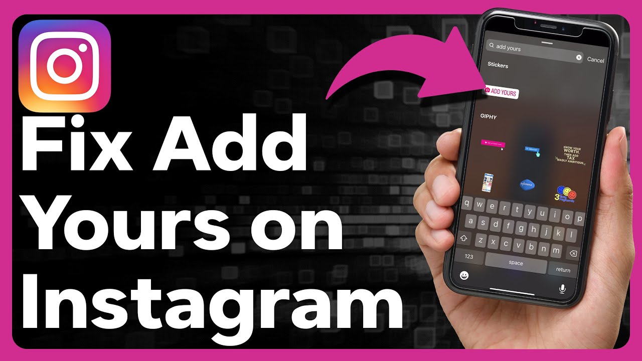 How To Fix Add Yours On Instagram - YouTube