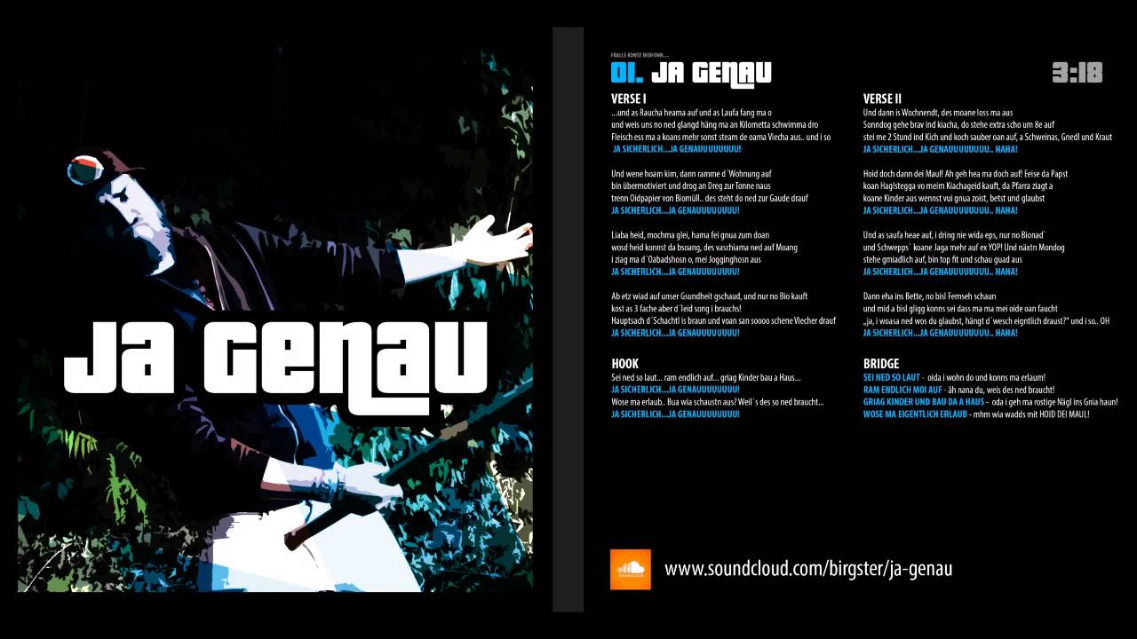 🎤 Birger - Ja genau - bayrischer rap - YouTube