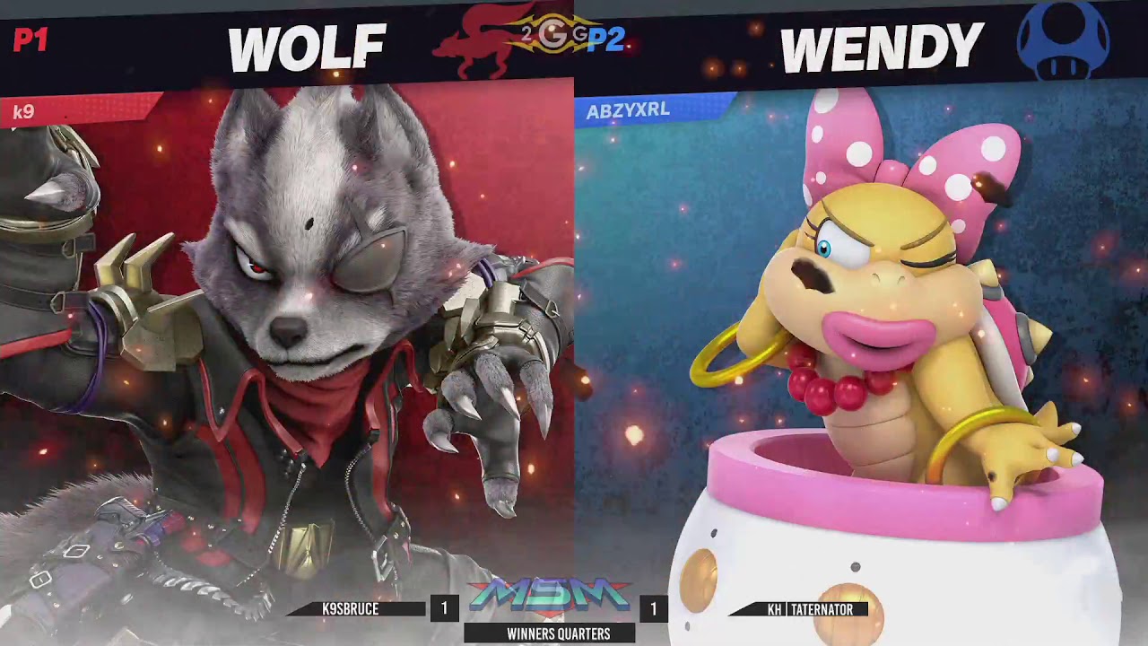 MSM 180 - K9sbruce (Wolf) vs Taternator (Bowser JR) Winners Quarters ...