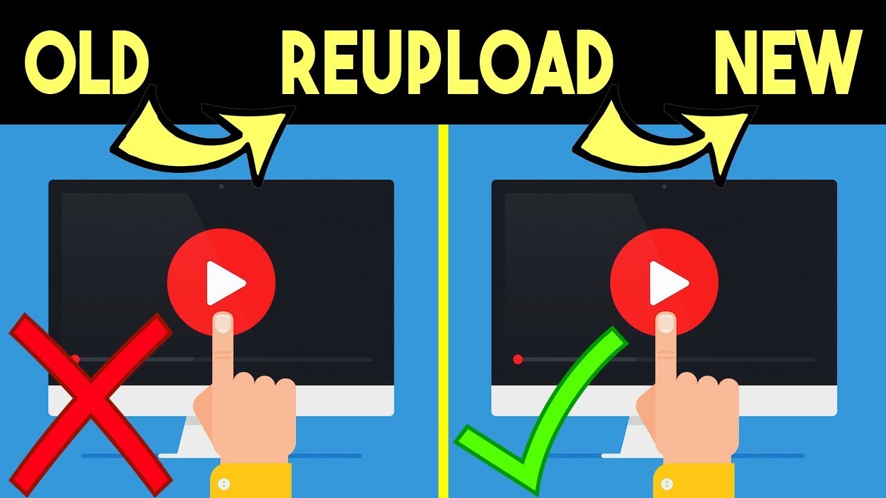 YouTube Hack | Reupload An Old YouTube Video Without Refilming - YouTube