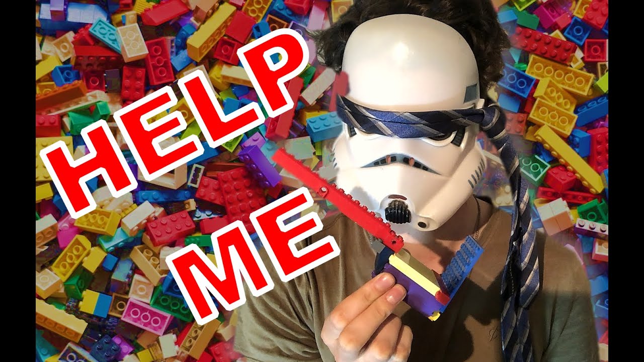 Building Lego BLINDFOLDED - YouTube