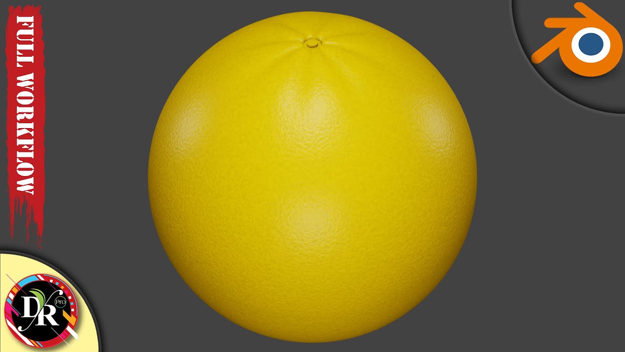 𝐓𝐮𝐭𝐨𝐫𝐢𝐚𝐥 : Create this Realistic Orange 𝟑𝔻 𝐌𝐎𝐃𝐄𝐋 in Blender Under 3 ...