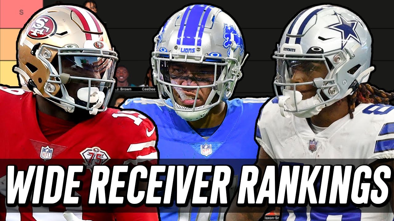 Updated Top 30 Wide Receiver Rankings & Tiers - YouTube
