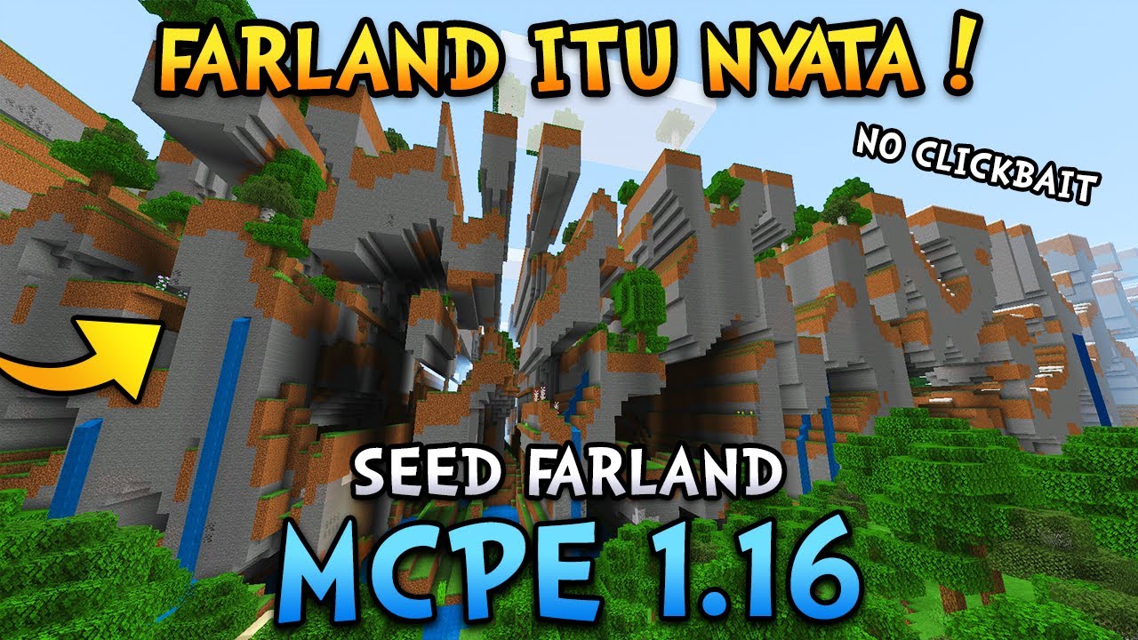 CARA MENUJU ke FARLAND di MINECRAFT PE 1.16 Terbaru 2020 - SEED FARLAND ...