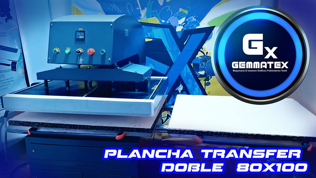 Plancha Transfer Doble bandeja de 80x100 centímetros. - YouTube