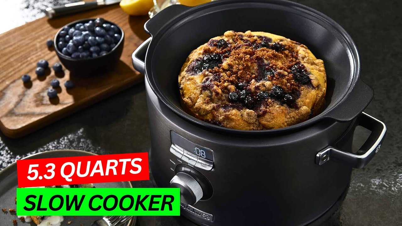 calphalon slow cooker with digital timer and programmable controls 5.3 ...