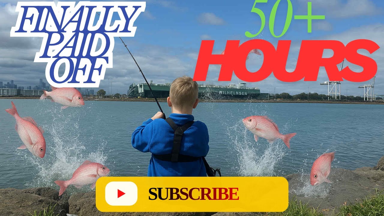 50+ HOURS early land based snapper season fishing (Newport warmies ...