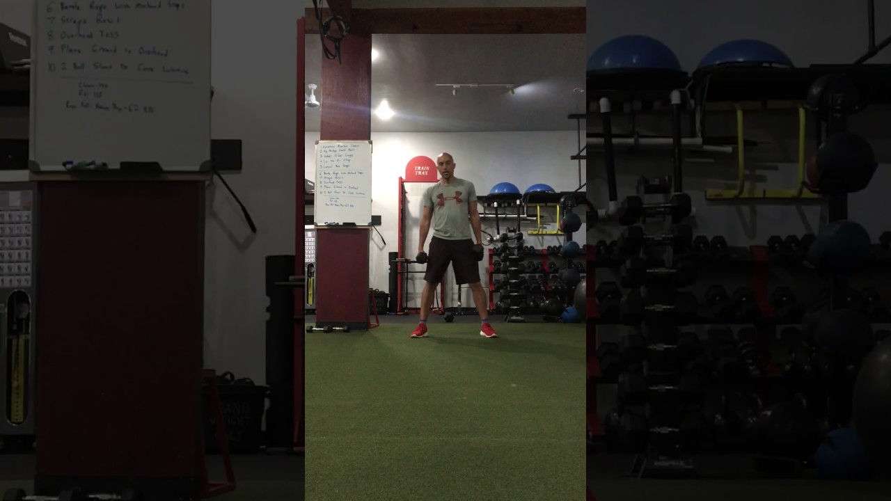 Dumbbell Ground to Overhead - YouTube