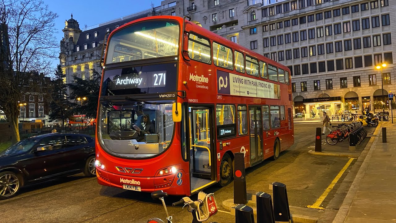 Full Route Visual | London Bus Route 271: Highgate Village to Moorgate ...