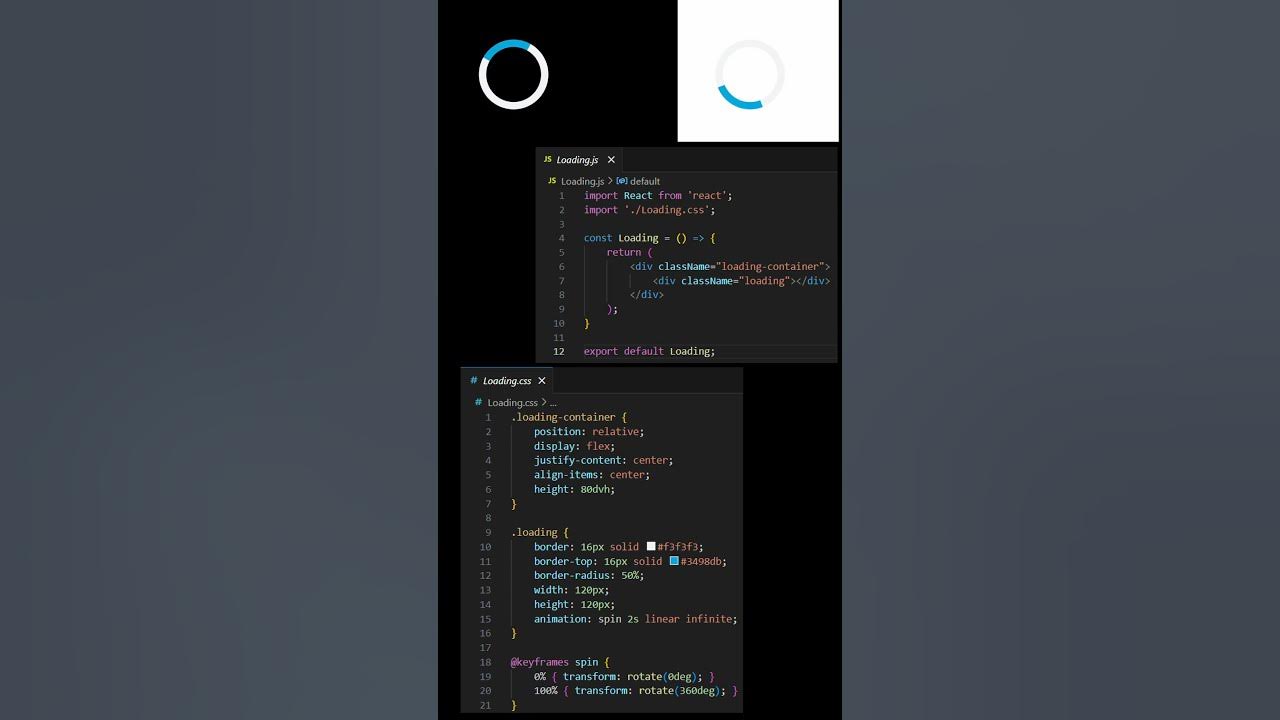 Create a Stunning Loading Spinner in ReactJS - YouTube