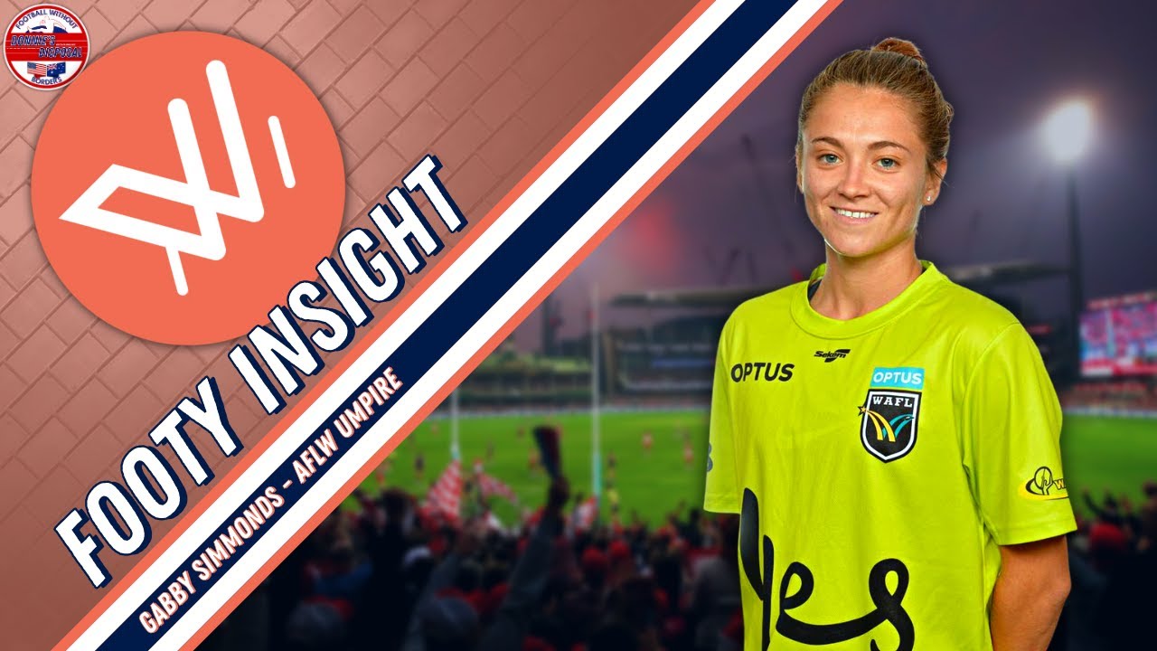 Footy Insight: Gabby Simmonds - AFLW Umpire - YouTube