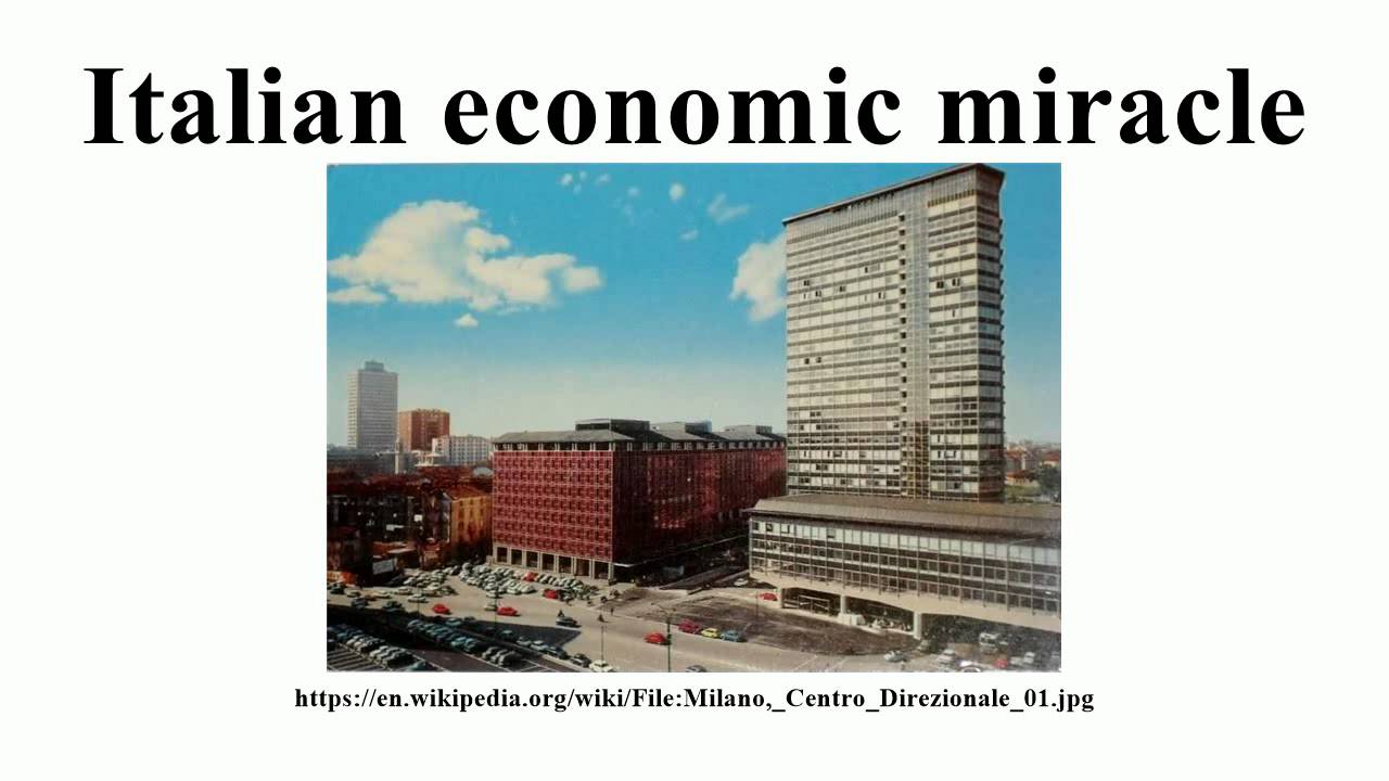 Italian economic miracle - YouTube