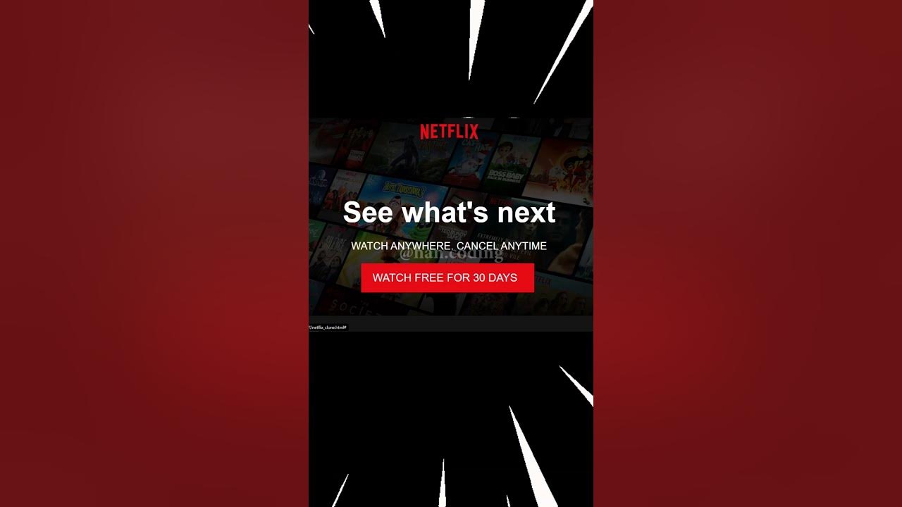 Netflix Clone Dengan Html Css Js Shorts Coding Codingtutorials Html Htmltutorial Css