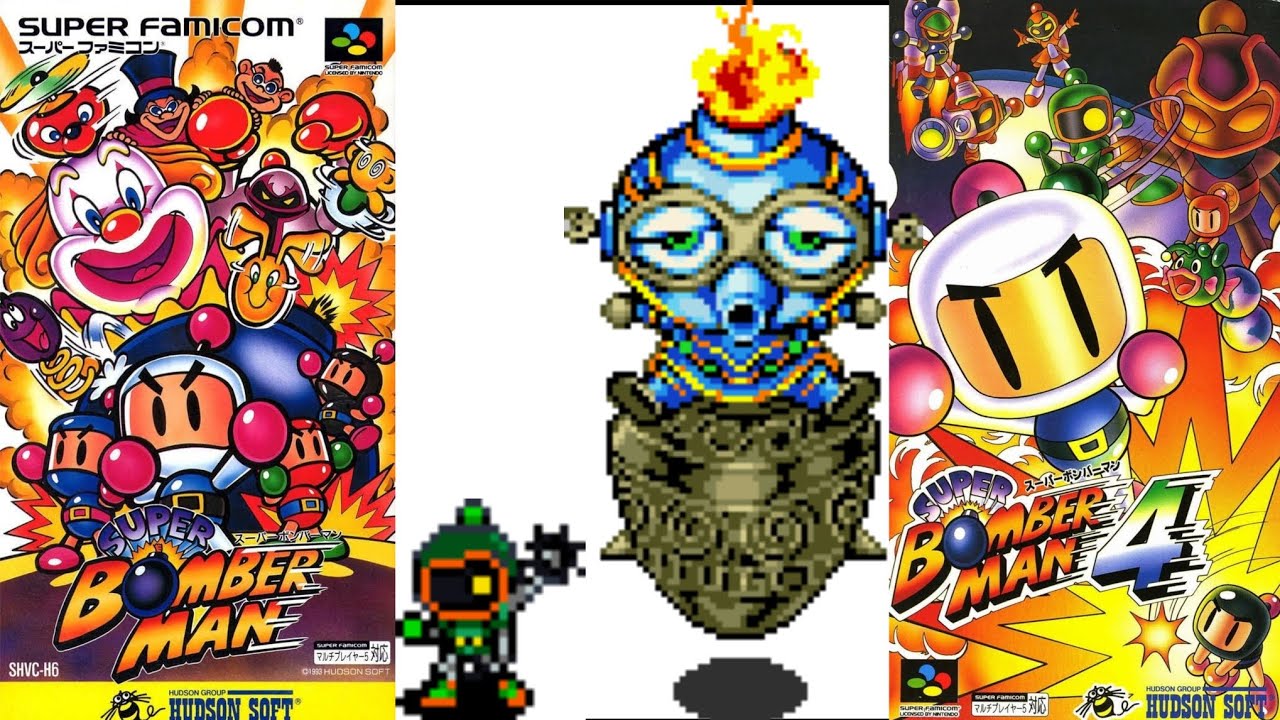 Super Bomberman 4 - Stage 1 Peace Town Music And Boss Theme - Super ...