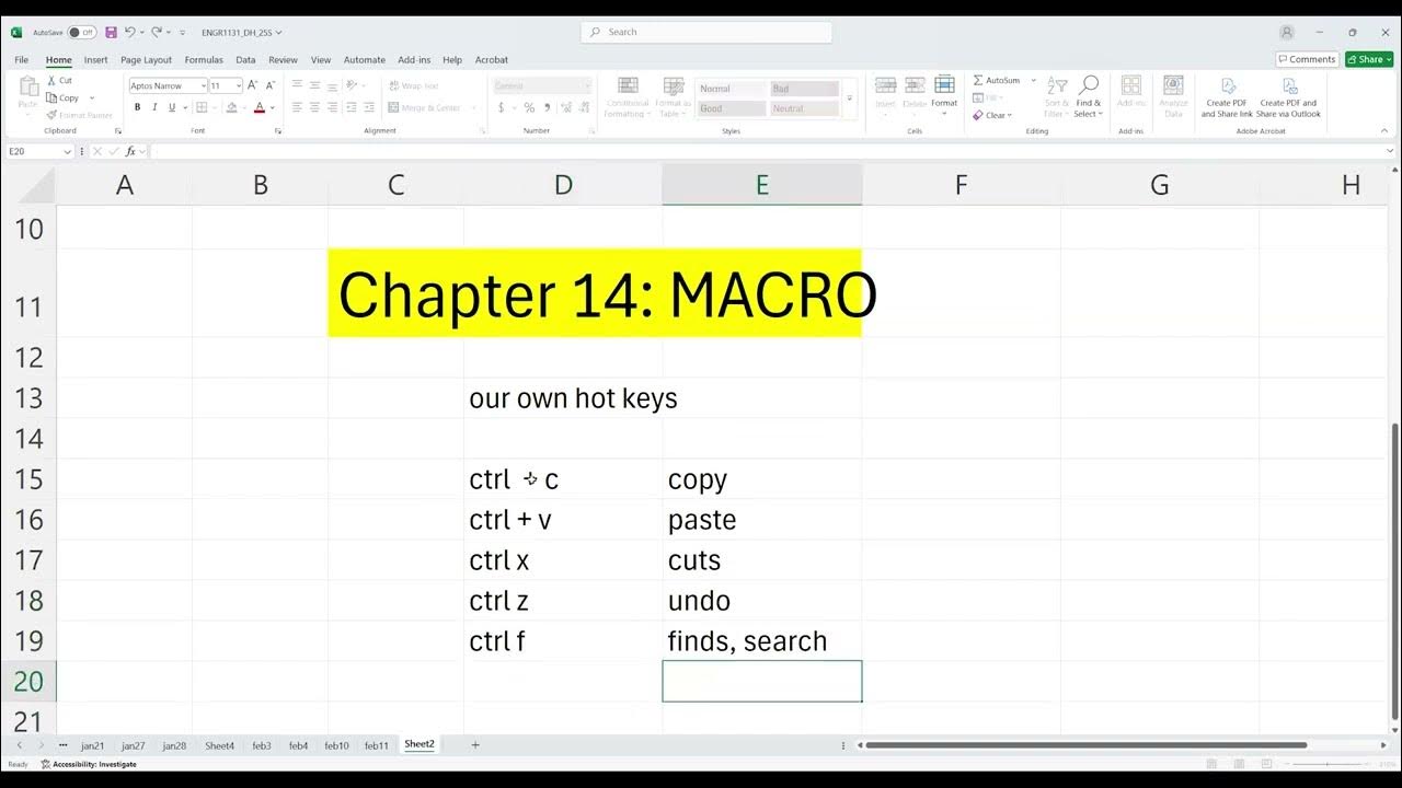MS Excel (430) - Simple Way to Create Macros in Excel - YouTube
