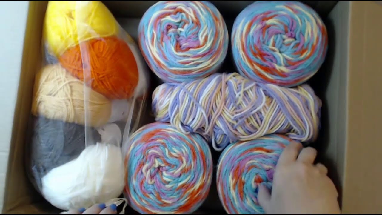New Happy Mail. Yarn unboxing - YouTube