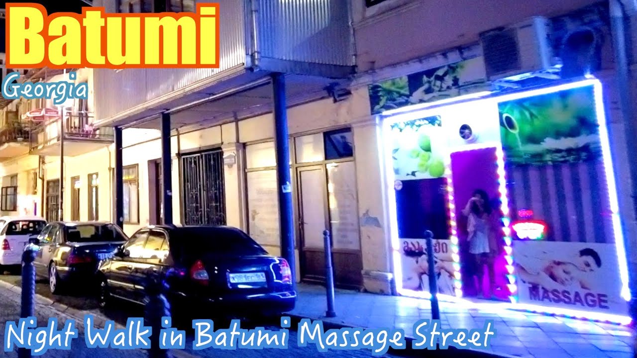 【Georgia】 旅 ジョージア バトゥミ Night Walk in Batumi Massage Street 観光 世界一周, Vlog, バックパッカー タイ(Thai)マッサージ ...