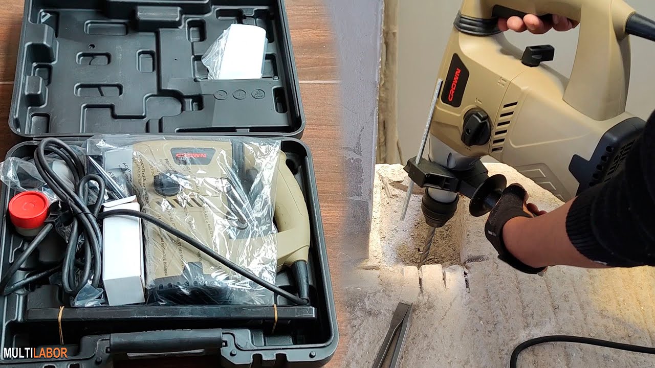 Taladro rotomartillo - Uso y funciones - Taladro roto martillo Crown ...