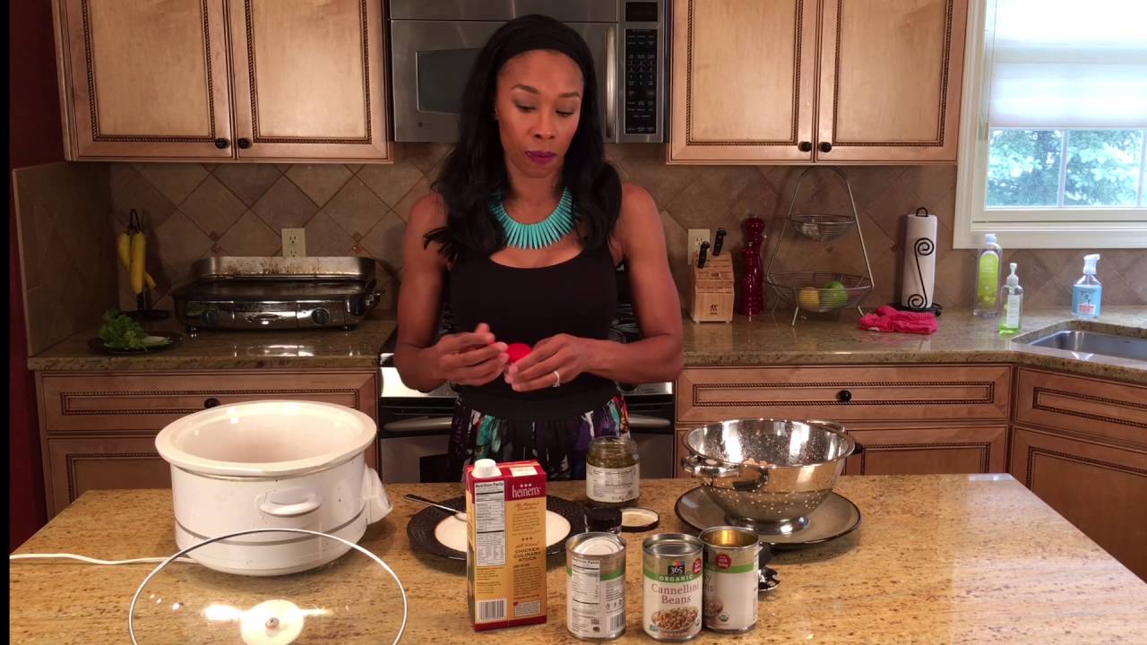 White bean chili by Maria Cribbs - YouTube