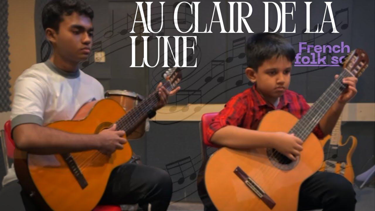 "Au clair de la lune" a a French folk song covered by Saadaf and Evan ...