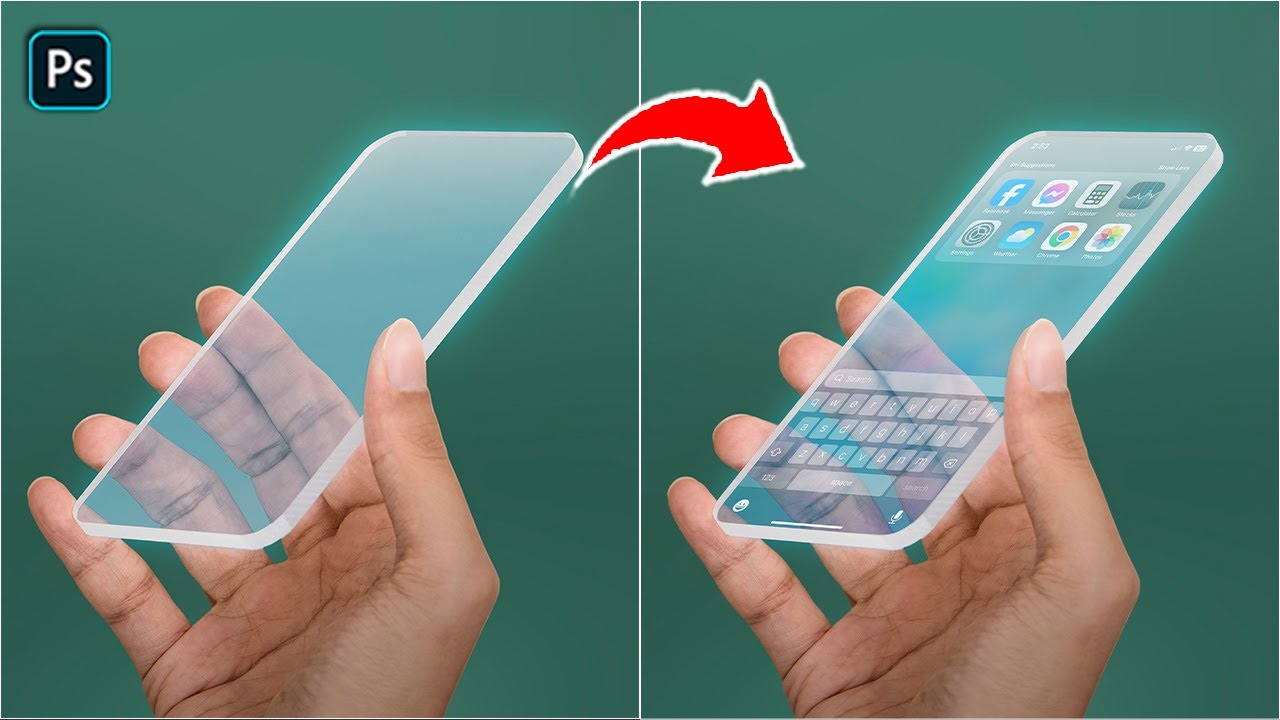 A FAST Way To Insert Any Image on Any Transparent Screen - Photoshop ...