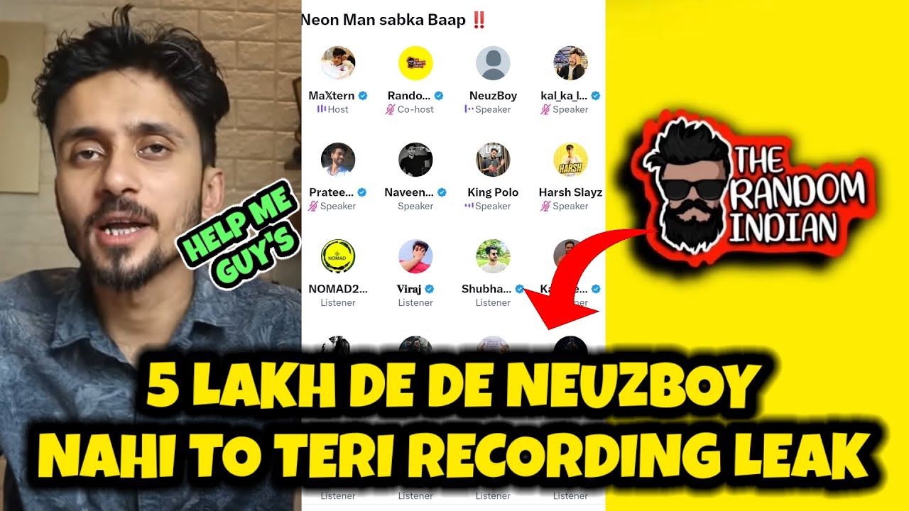 RANDOMSENA DEMANDS 5 LAKH FOR NEUZ BOY HUGE MISTAKE OTHERWISE NEUZBOY ...
