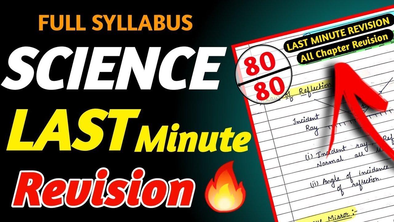 Last Minute Revision Science Class 10🔥| Science Important Topics Exphub ...