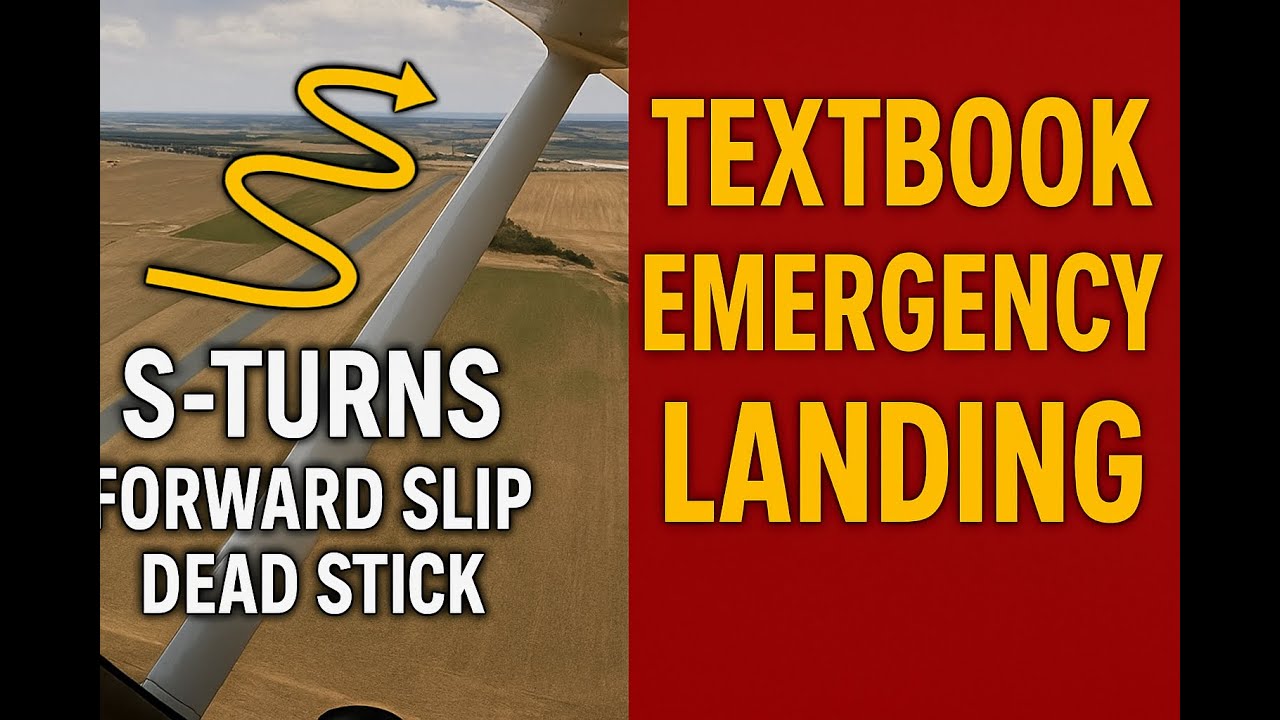 S-Turns, Forward Slip, Dead Stick – Textbook Emergency Landing - YouTube
