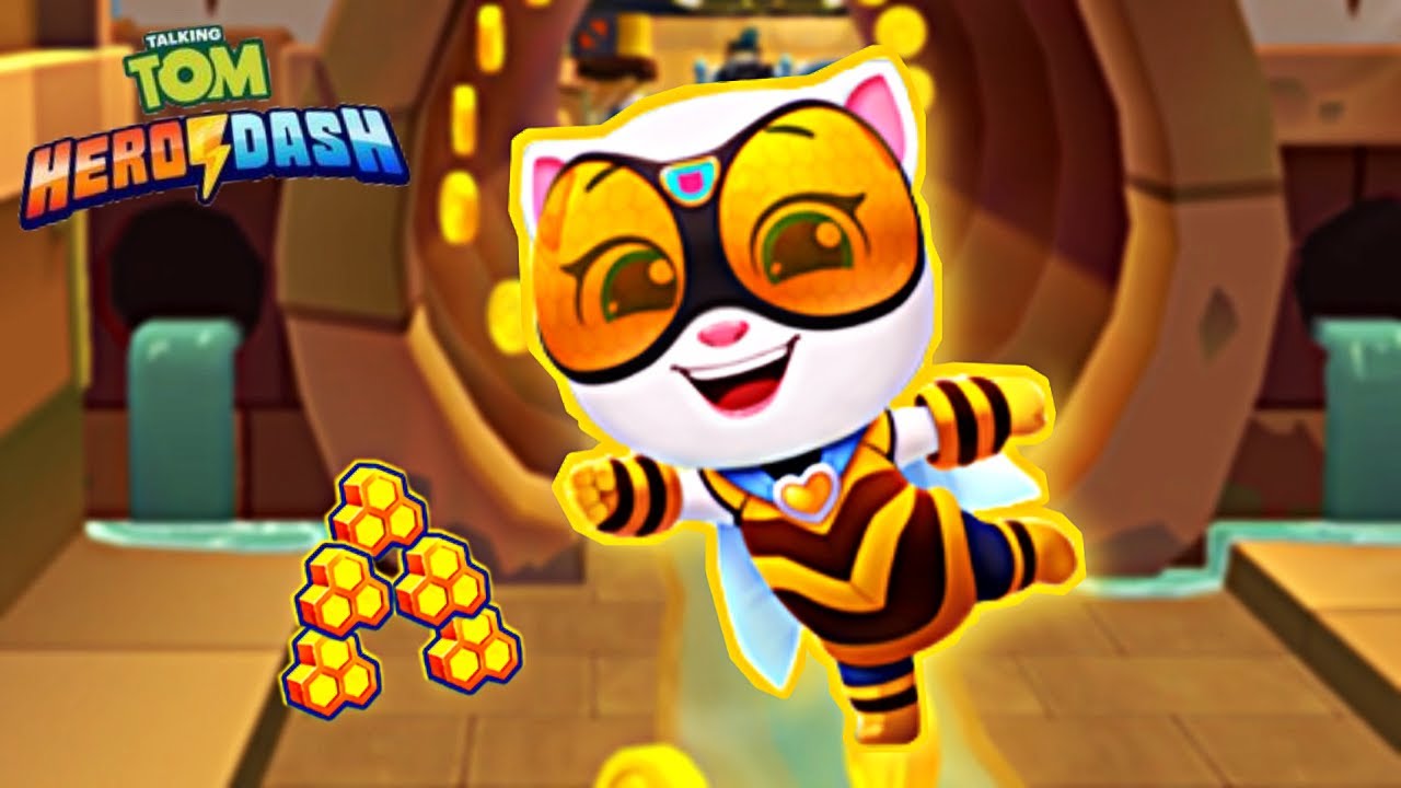 Talking Tom Hero Dash - Gameplay Walkthrough Part 33 - Queen Bee Angela ...