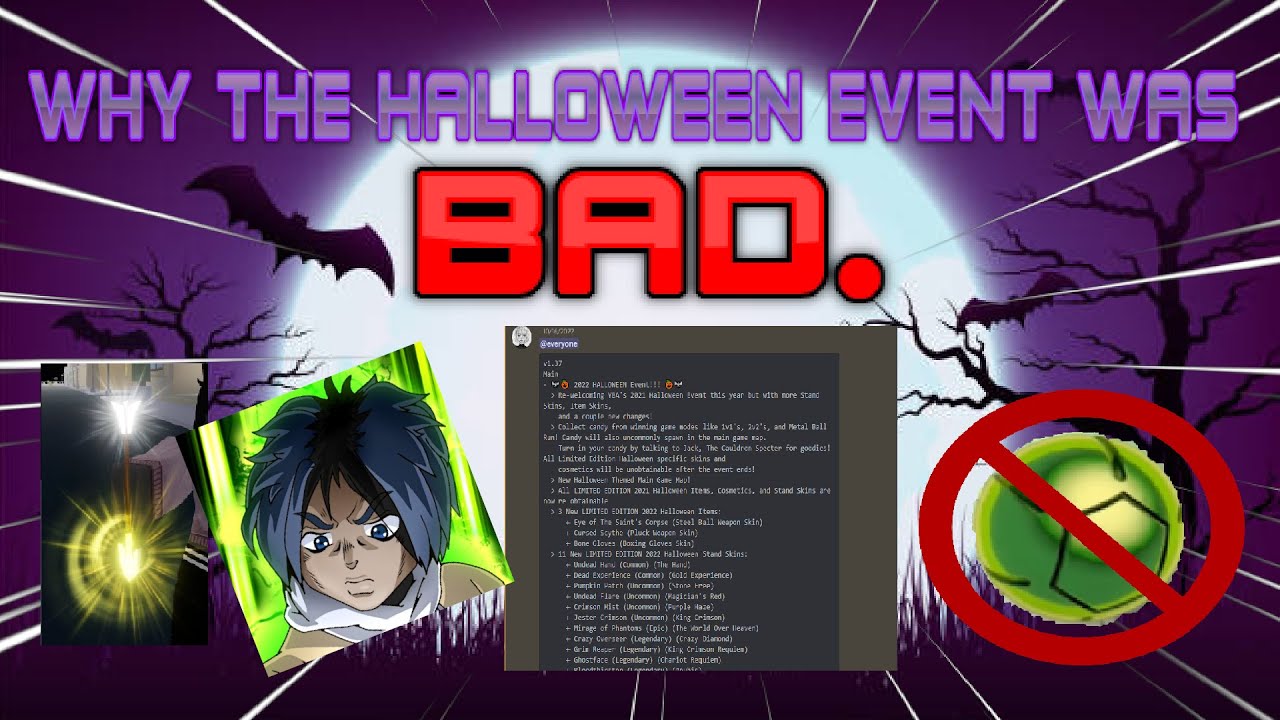 [YBA] Why The Halloween Event Was BAD - YouTube