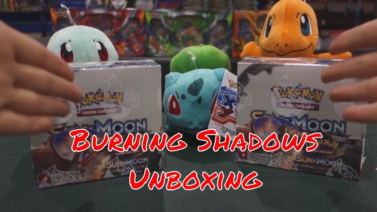 Pokemon Burning Shadow Unboxing - YouTube