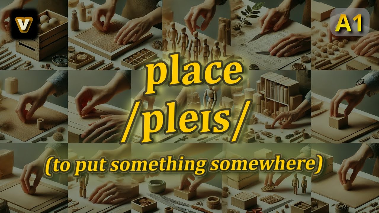 [v] Place meaning (to put something somewhere) with 5 examples - YouTube