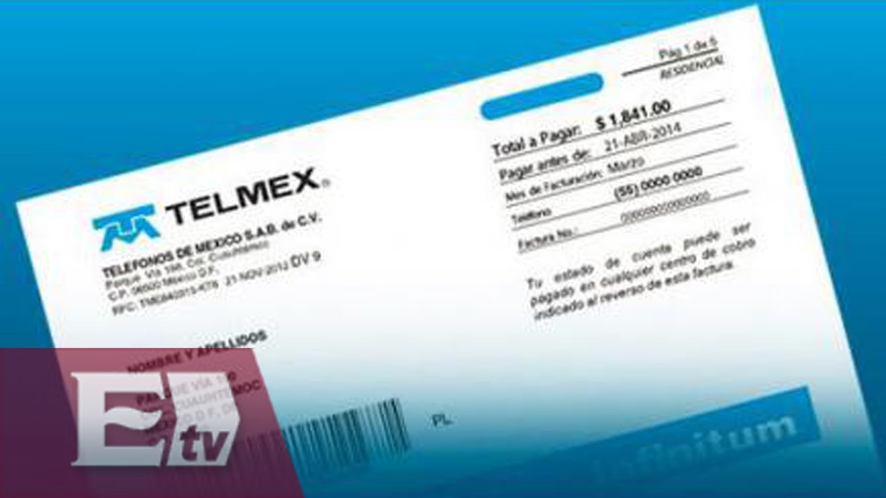 Telmex cambiará el formato de sus recibos de cobro/ Darío Celis - YouTube