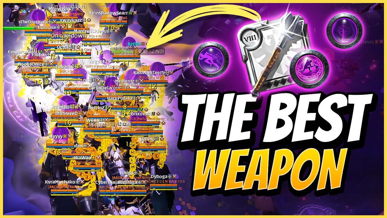 THE BEST TANK WEAPON FOR GROUP PVP - ALBION ONLINE | GAMEPLAY - YouTube