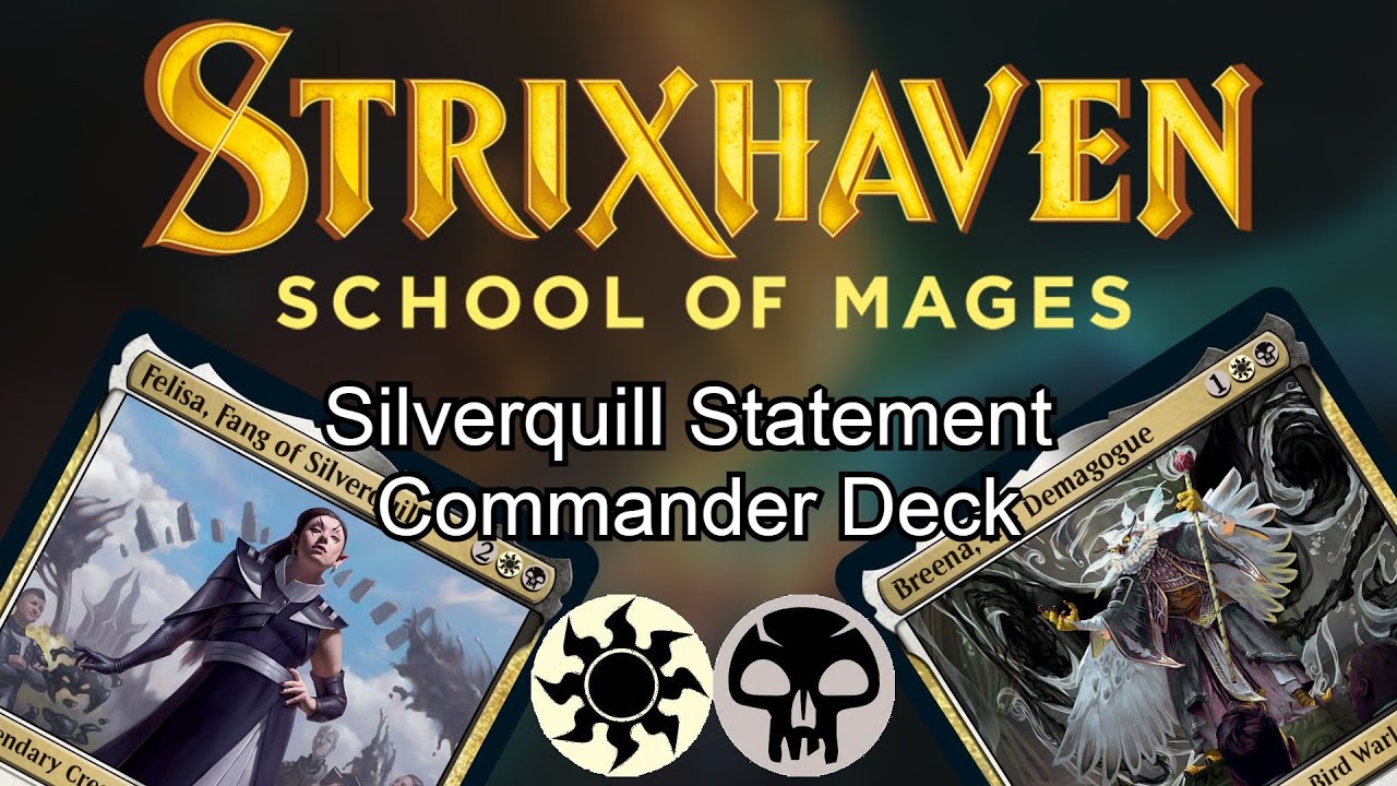 Strixhaven: Silverquill Statement Commander Deck Reveal! - YouTube