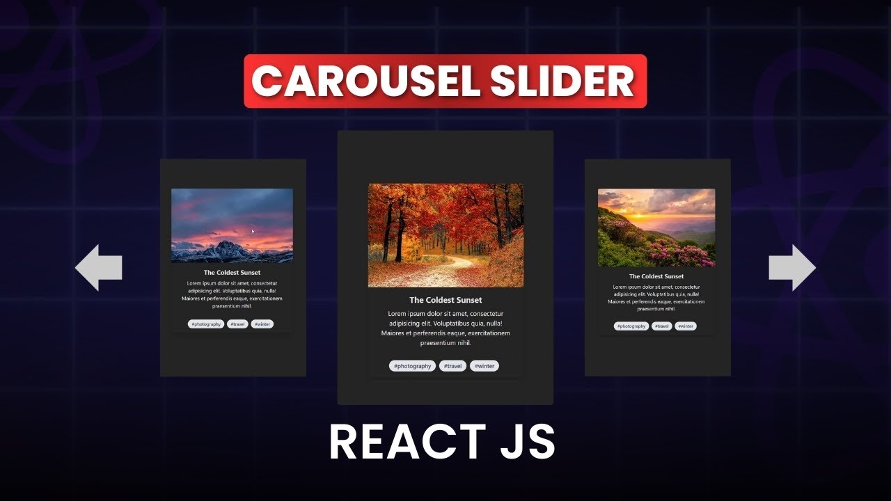 How to Create Carousel Slider in ReactJS - YouTube