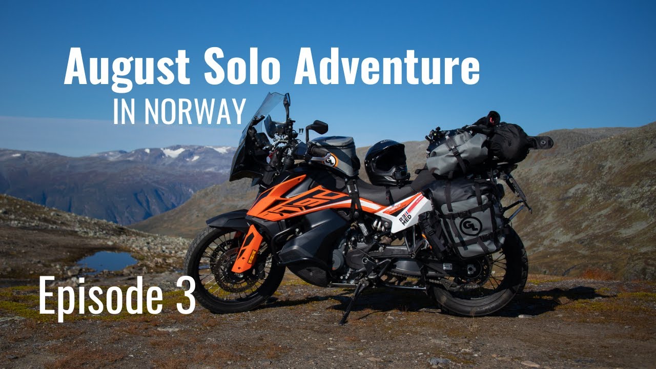 Solo Motorcycle trip, NORWAY 2021 [S1-E3 - Aurlandsfjellet and ...