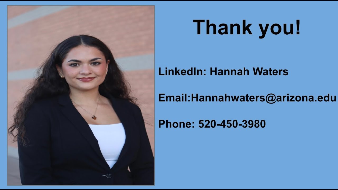 Hannah Waters Professional Persona Arc Video - YouTube