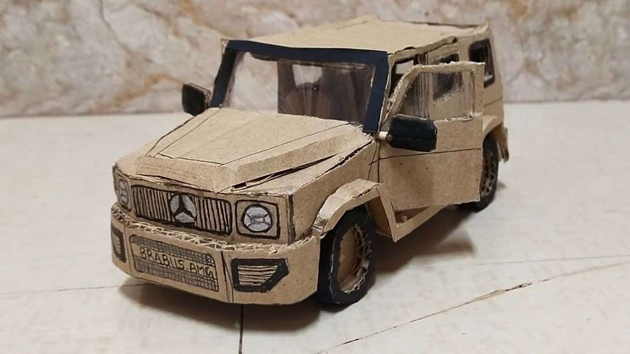 cardboard car Mercedes-benz g63 AMG/ cardboard g wagon, brabus car ...
