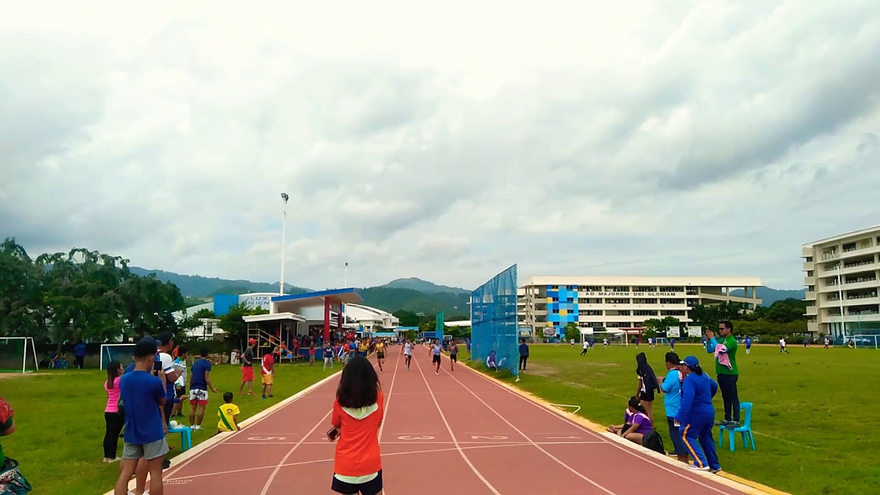DIVISION MEET 2019: 100m Dash Secondary Boys 1 - YouTube