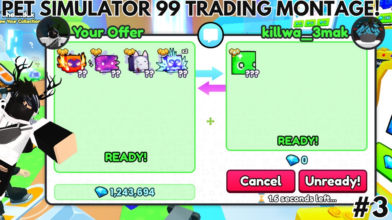 🔥BIG Ws🔥| PS99 TRADING MONTAGE #3 | ROBLOX PET SIMULATOR 99! - YouTube