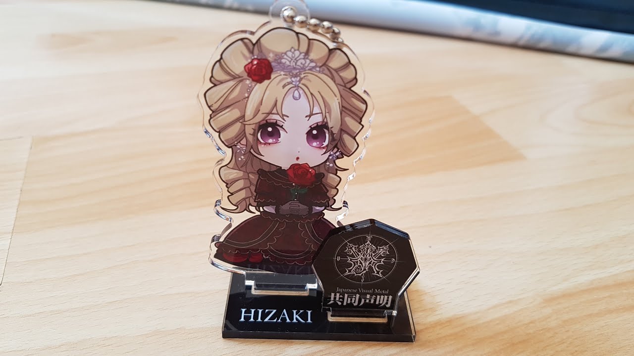 Japanese Visual Metal Acrylic Stand Keychain HIZAKI Version - YouTube