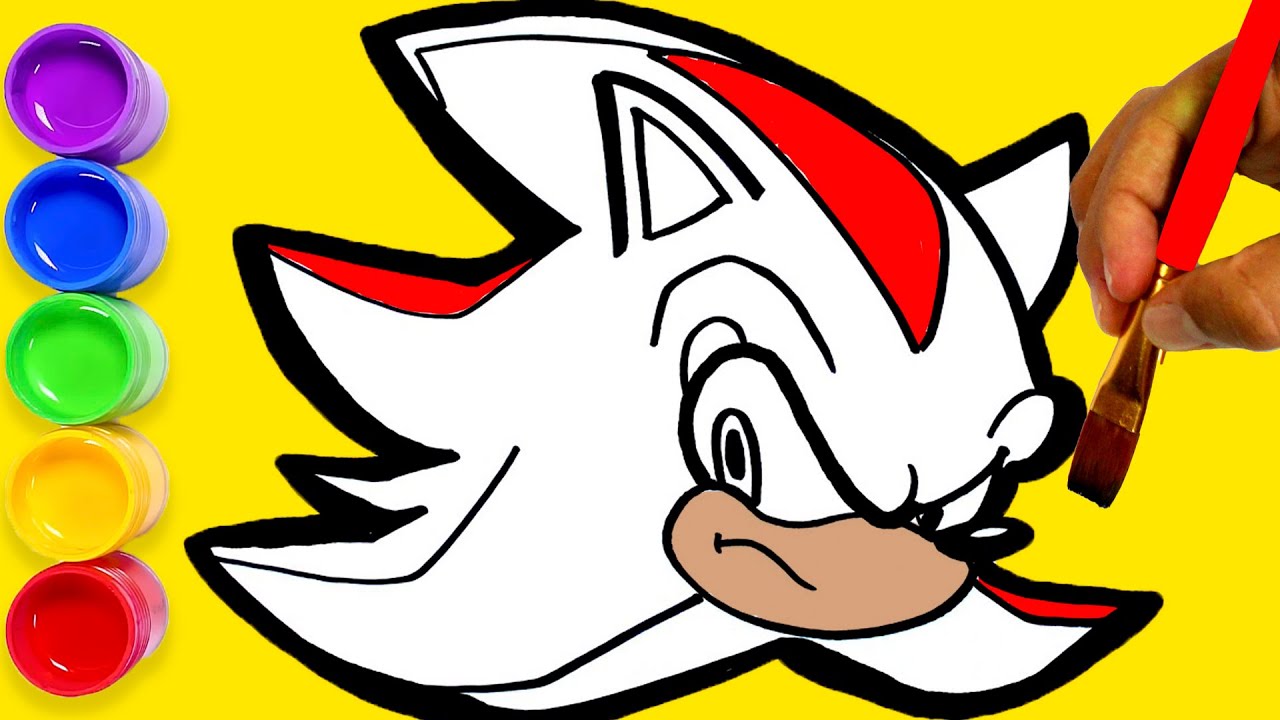 ⭐Coloring and Drawing Shadow the Hedgehog - Coloring shadow sonic ...
