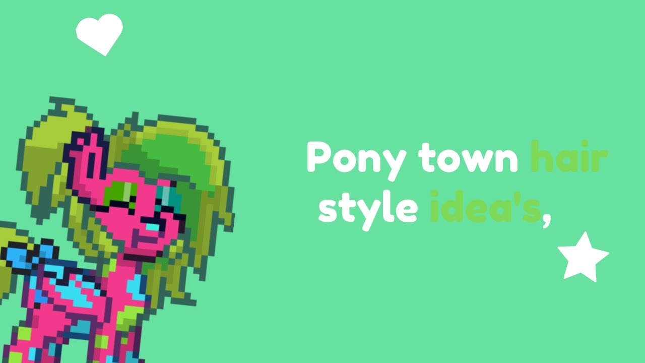 pony Town Hair Style Ideas YouTube pony-town-hair-style-ideas-youtube