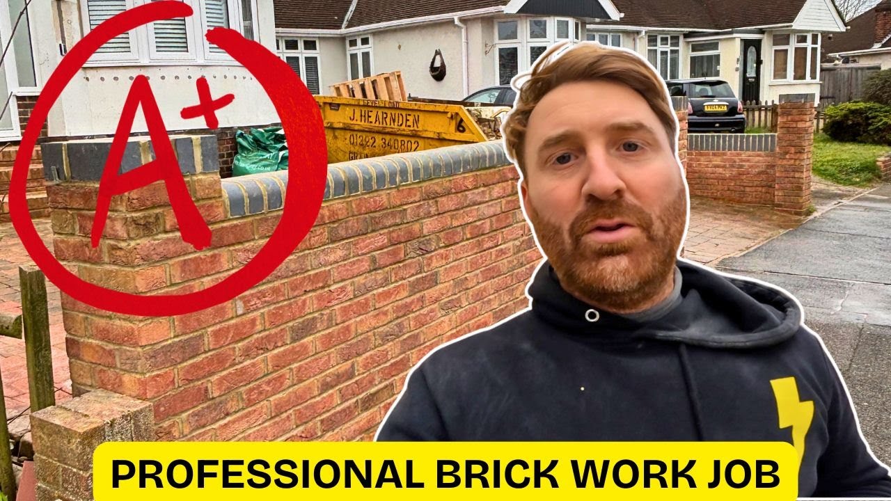 Professional Bricklaying Job - YouTube