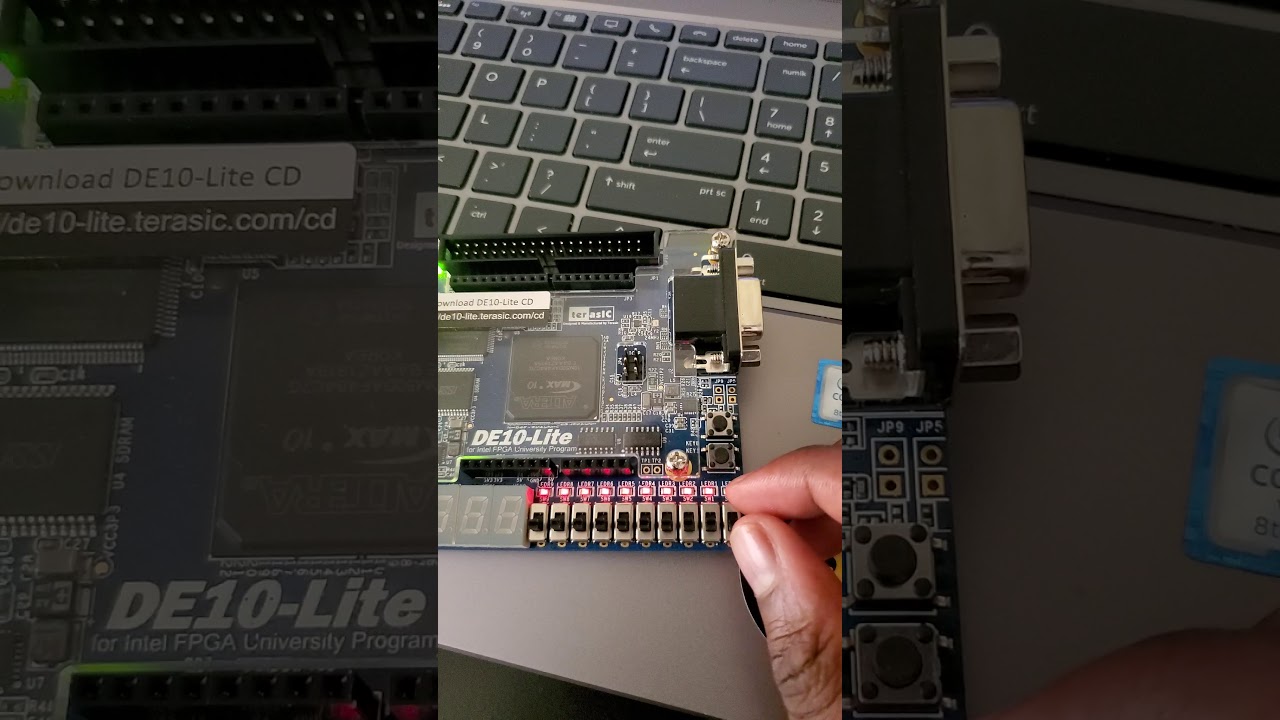 Voting System on DE-10 Lite Board - YouTube