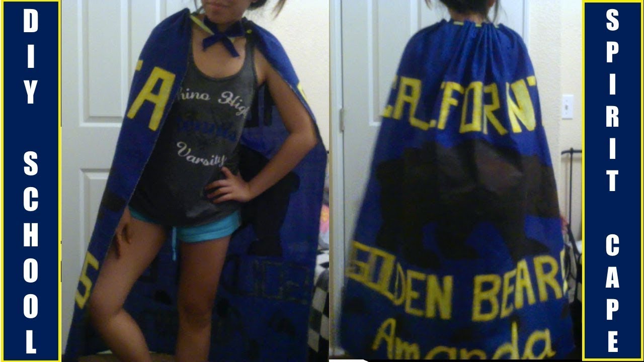 [DIY♺] - School Spirit Cape - YouTube