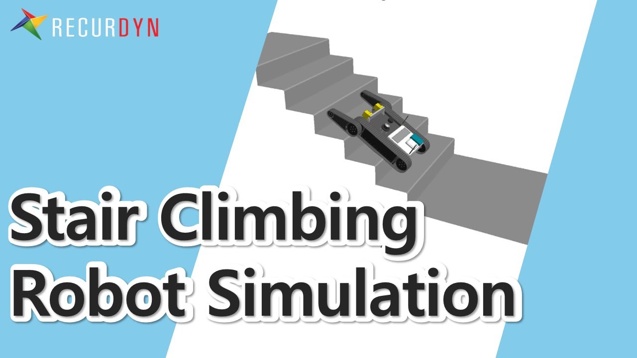 Stair Climbing Robot Simulation - YouTube